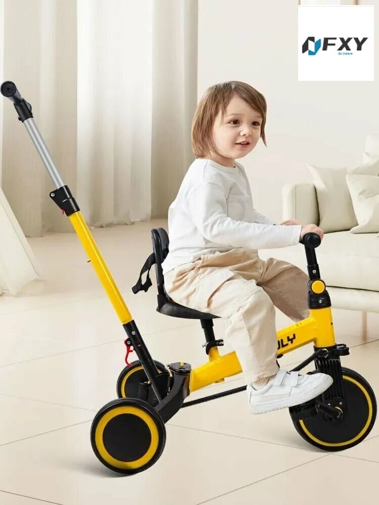 Эксклюзивный детский трансформер 3 в 1 комплектуется родительской ручкой для беговела коляски и велосипеда