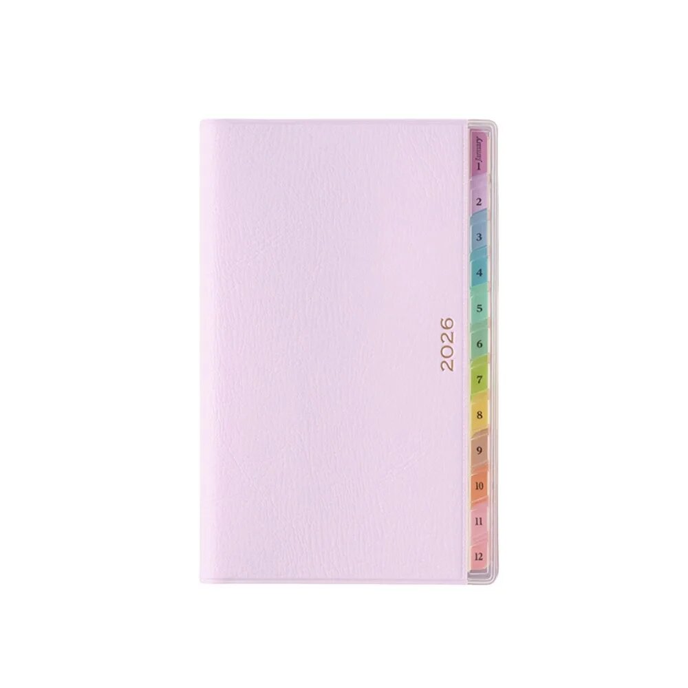 Планировщик 2026 Pink из искусственной кожи