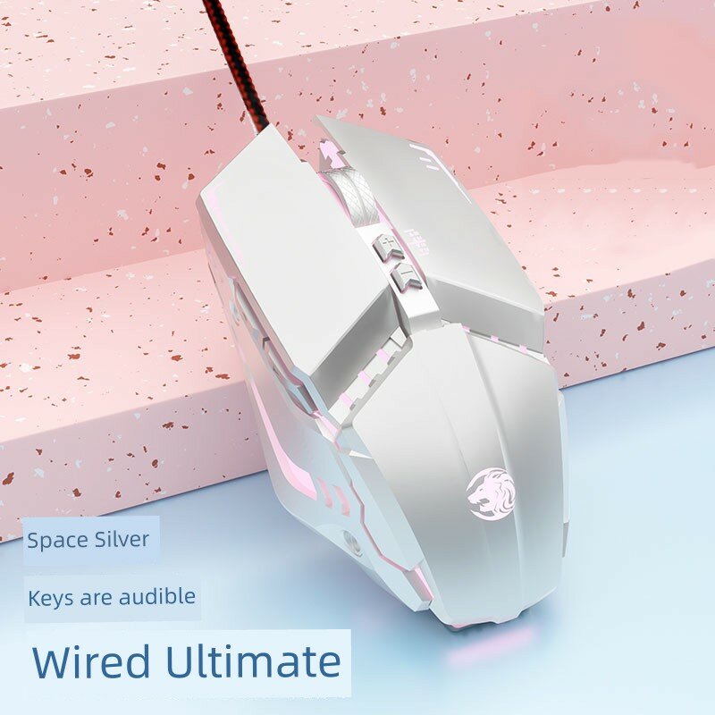 EWEADN/Pioneer G3/G9 игровая мышь для киберспорта, проводная бесшумная USB-мышь, светящийся нож для домашнего офиса