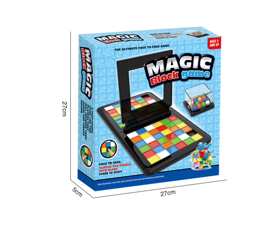Rubik's Race Game, Head To Head Fast Paced Square Shifting Board Game Based On The Rubiks Cubeboard, for Family, Adults and Kids Ages 7 and Up, Black
