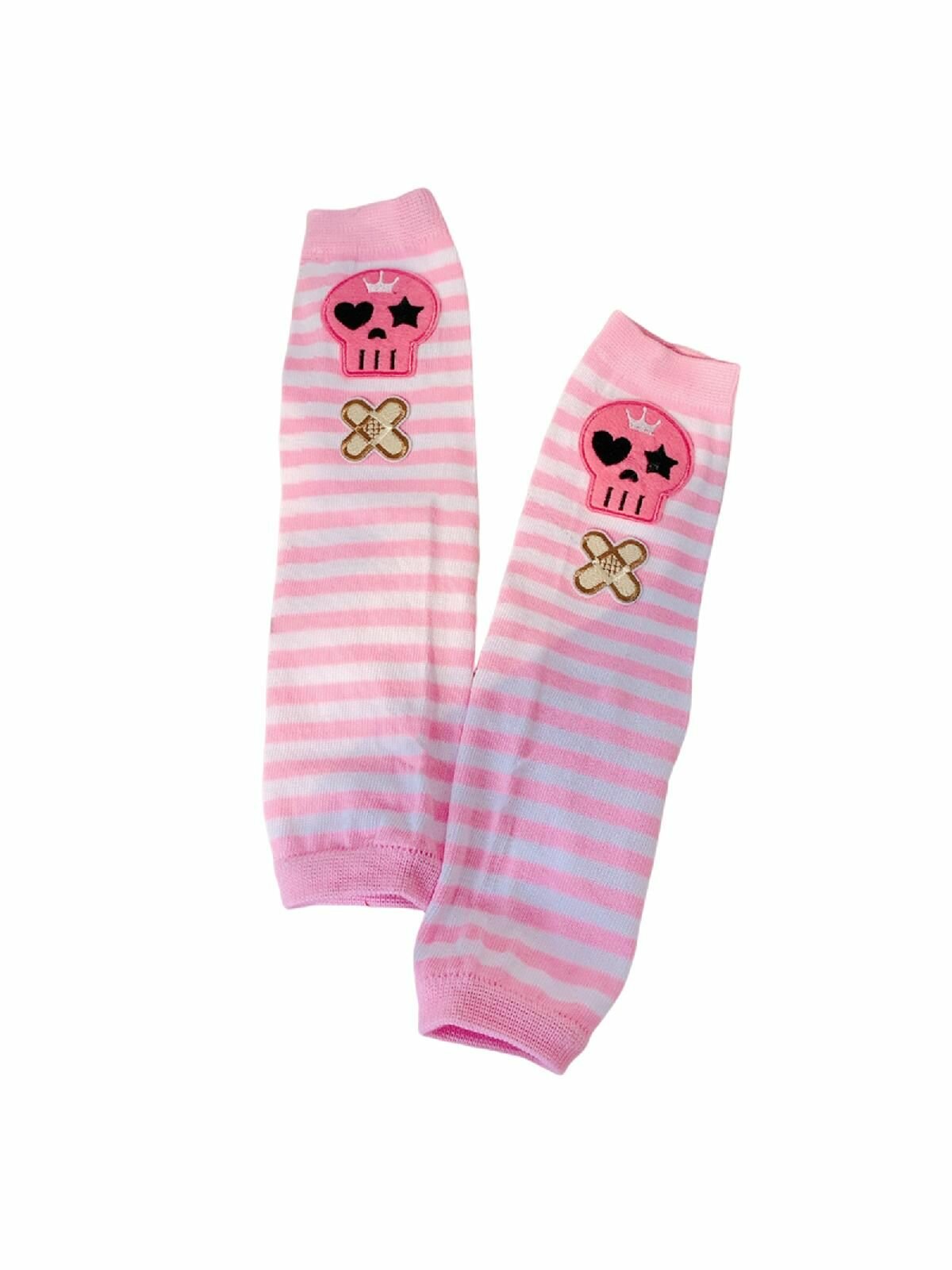 Накладки на Руки с Черепом в Полоску, 3