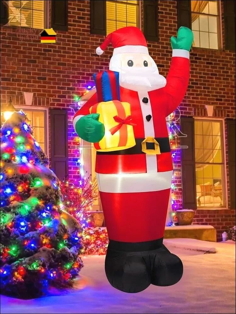 Фигура надувная Дед Мороз 180 см