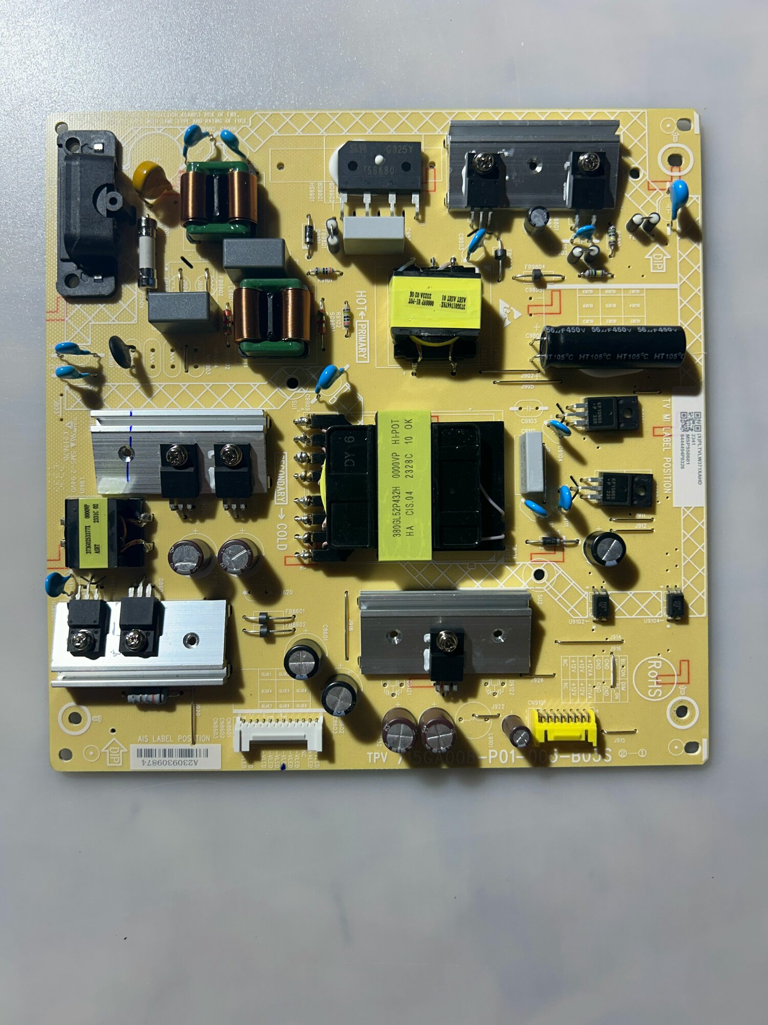 Блок питания (715GA008-P01-005-B03S), для ТВ Philips 55PUS8057/60