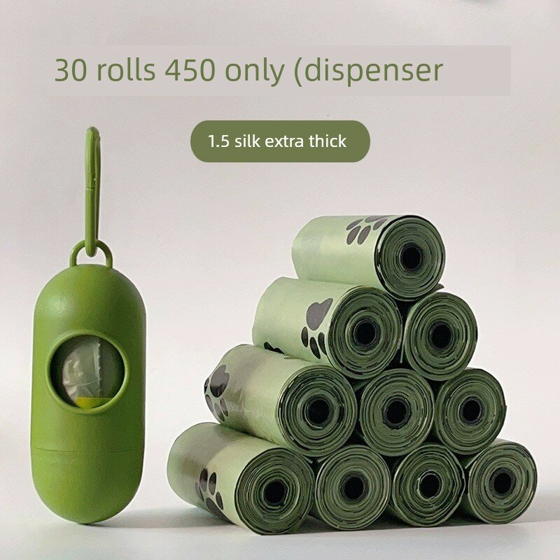 Пакеты для уборки за животными, утолщенные и полностью биоразлагаемые, пакеты для собачьих экскрементов, пакеты для