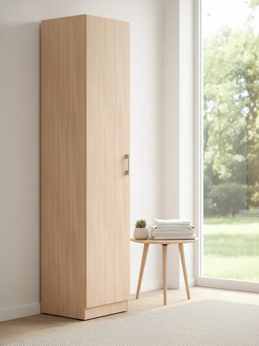 Шкаф пенал FRESTER для одежды распашной с полками на балкон, от производителя