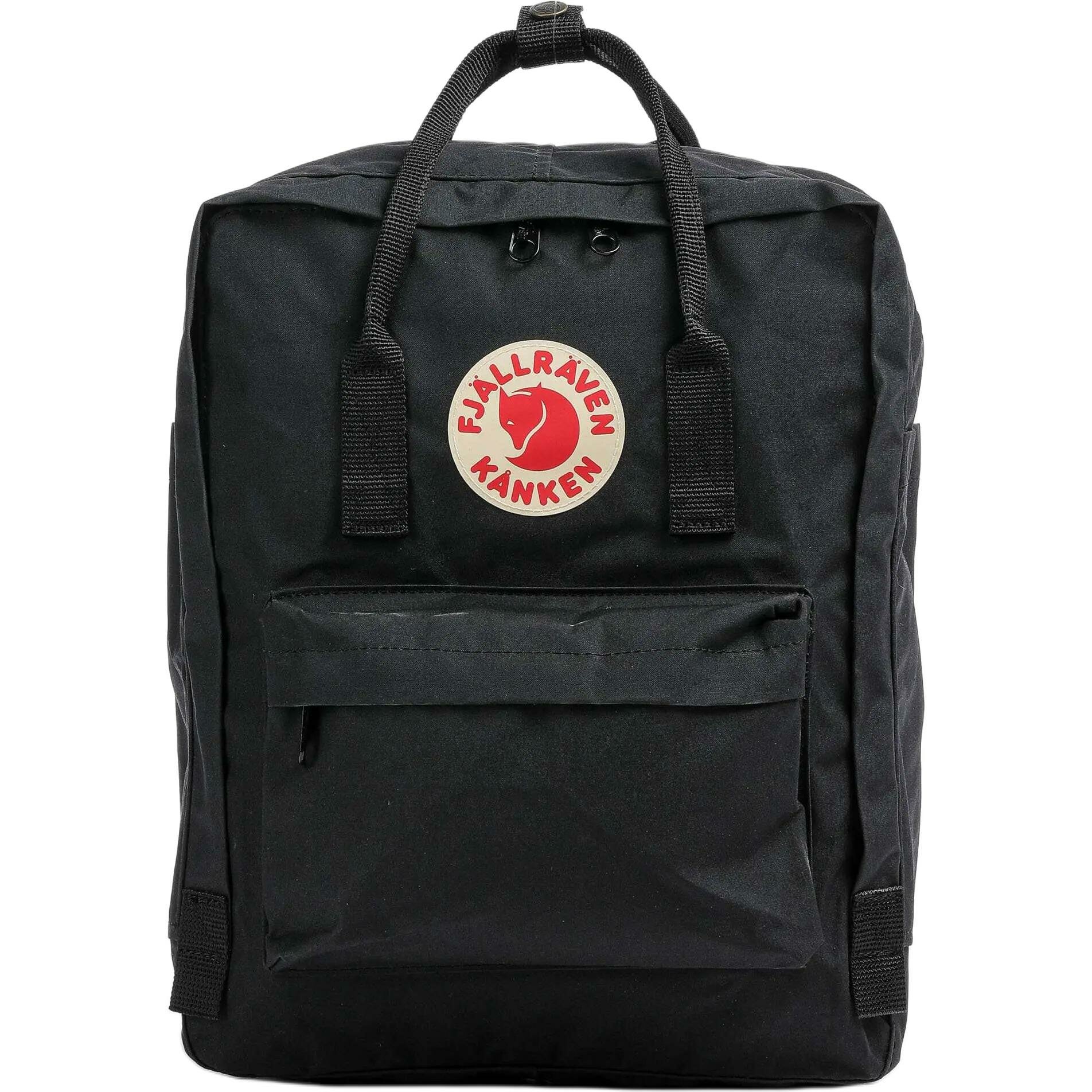 Рюкзак унисекс Fjallraven Kanken 16L, черный, из полиэстера, объем 16L