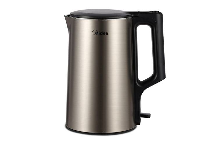 Электрочайник Midea PJ17A01, 1700 мл, защита от ожогов, защита от сухого кипячения, быстрое кипение, золотой цвет