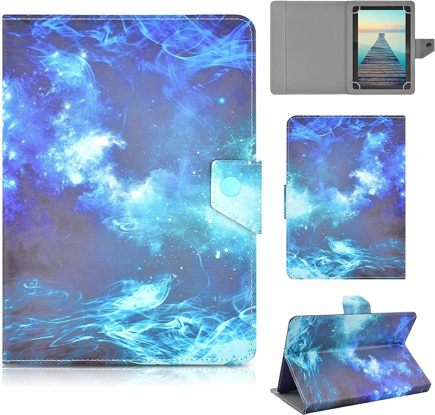 9-10.1 "Чехол для планшета Универсальный защитный чехол-подставка 9,7" 10" 10,1" Android-планшеты длиной 23-26,3 см, шириной 15,2-18,8 см-3