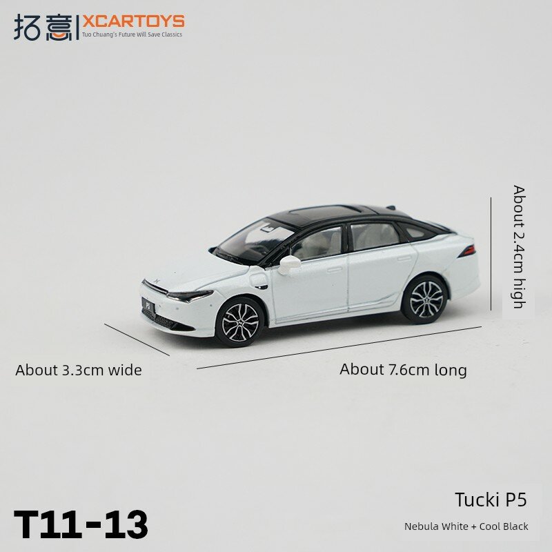 Модель автомобиля из сплава Tuoyi 1/64 Xpeng G6, новая энергетическая трамвайная миниатюрная модель, искусственный