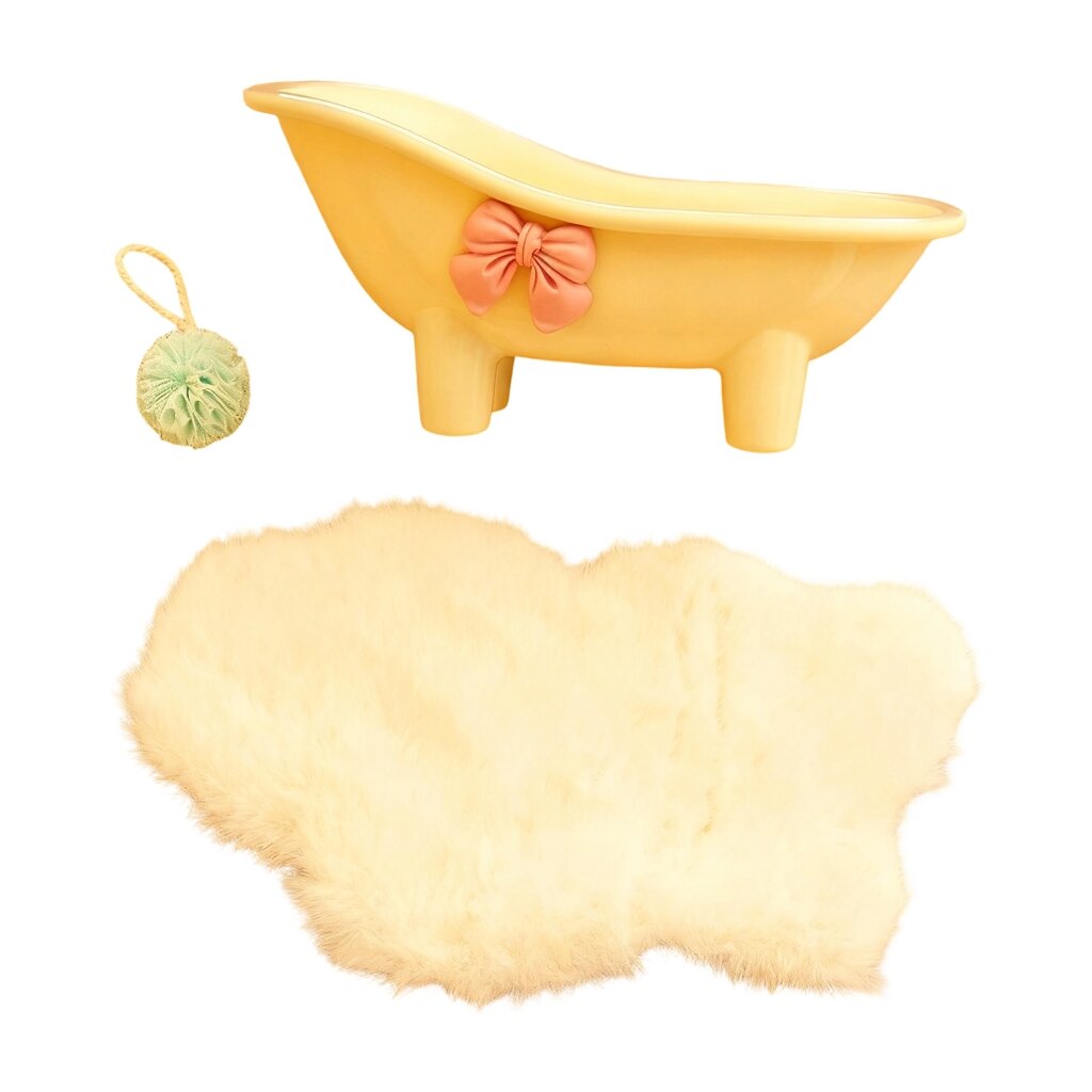 Детская хлопковая ванна 1/12, декор для кукольного домика