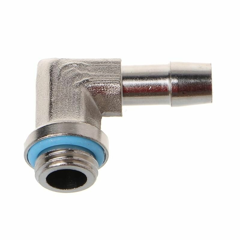 Фитинг пагода 90 G1/4 для СВО, Серебро - 9mm