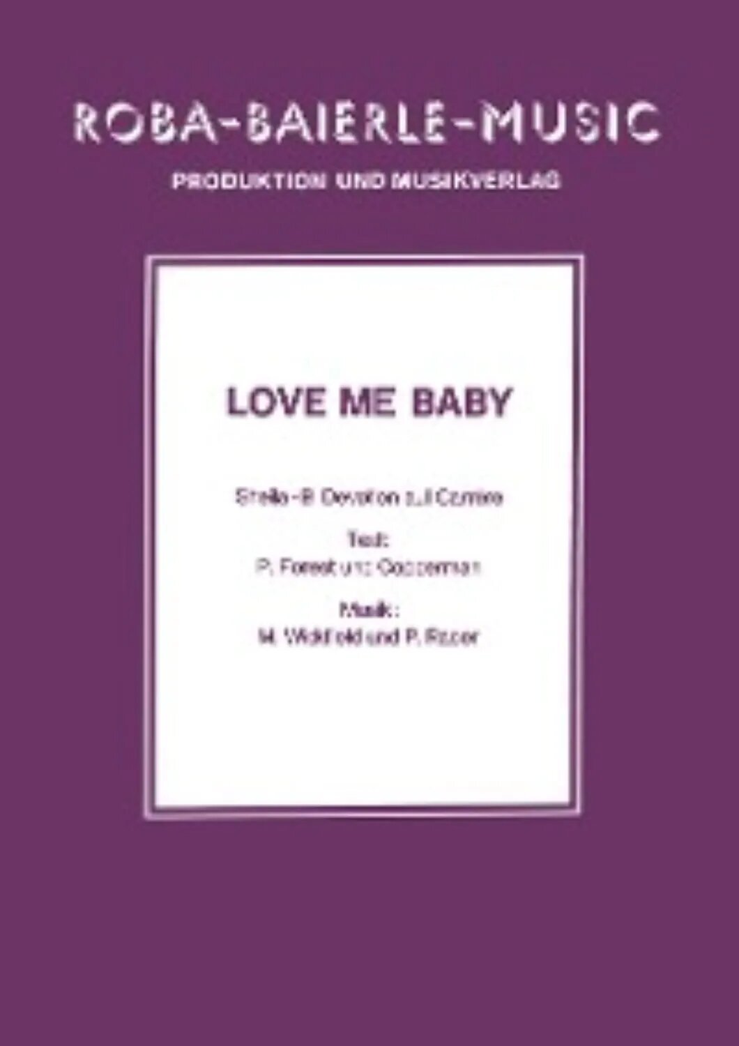 Love Me Baby [Цифровая книга]
