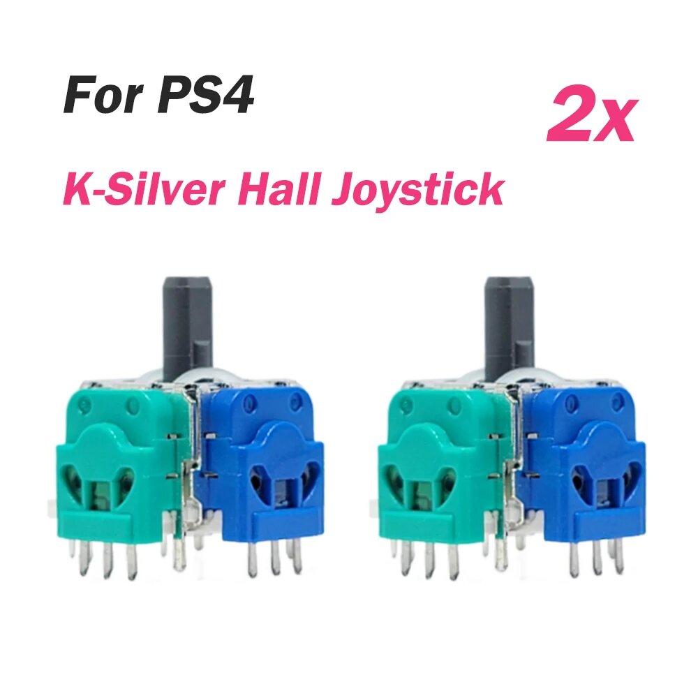 2/10 шт. K-Silver JS13 PRO + TMR джойстик для PS4 DUALSHOCK 4, аналоговый джойстик для зала, сменный колпачок для джойстика без дрейфа