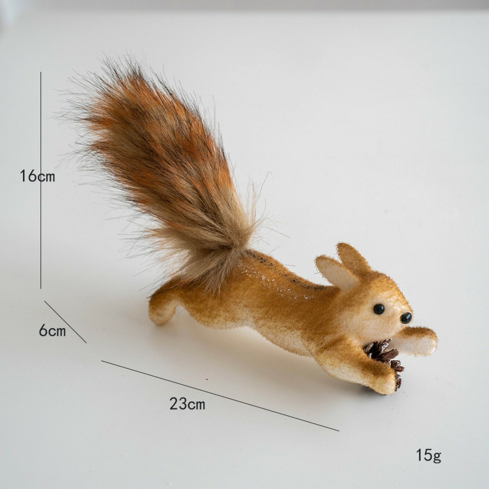 Сquirrel Hanging Ornament, Plush Decoration, 1 Piece, Color C Style, Imitation Squirrel Pendant, Christmas Tree Ornaments, Squirrel Doll Pendant, Squirrel wall decoration