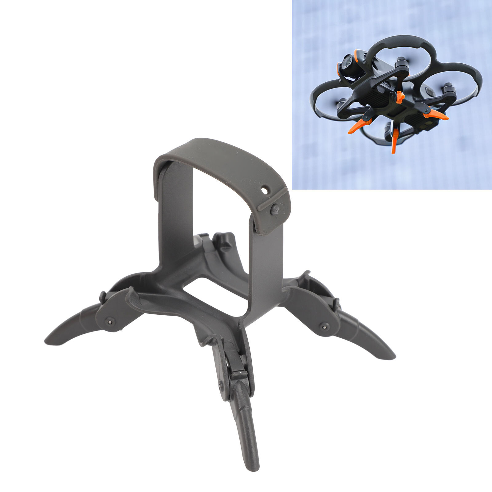 Шасси Spider Landing Gear 3, регулируемая высота, прочная конструкция, устойчивые складные портативные удлинители для посадочных ног дрона Avata2, серый