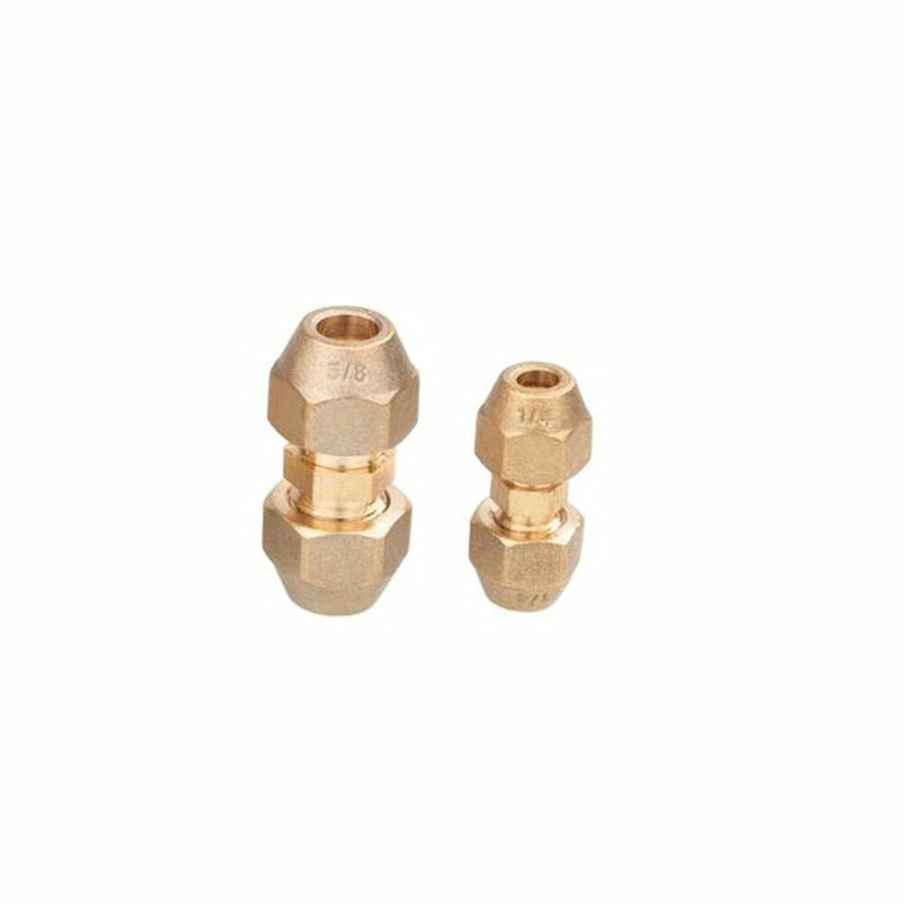 2 шт. Стыковое соединение медной трубы 3/8 дюйма и 1/4 дюйма