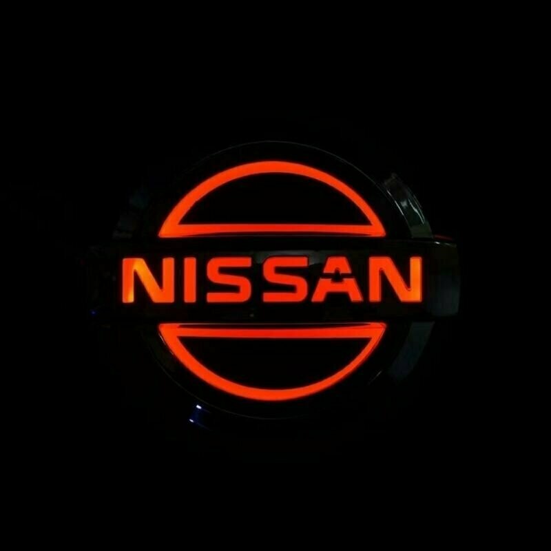 Шильдик эмблема ниссан светящаяся 5D 12V для автомобилей Nissan