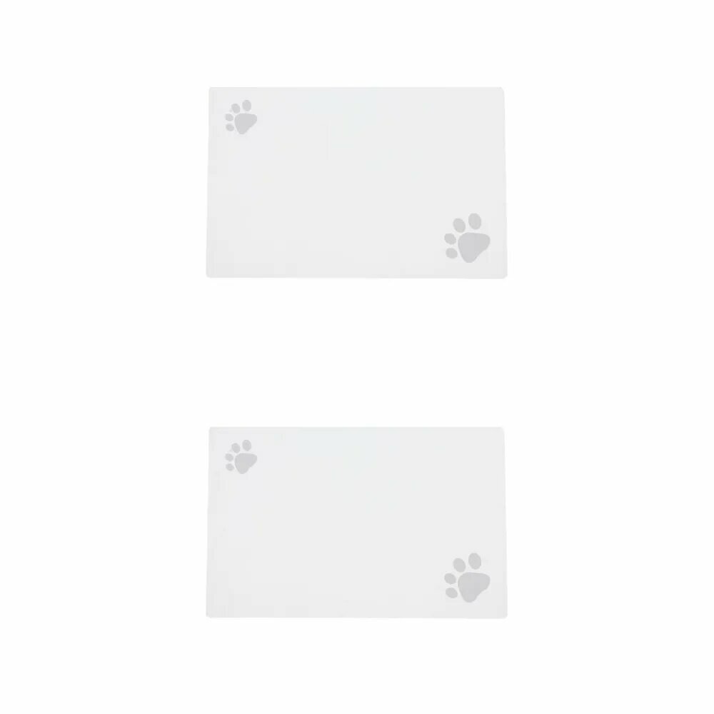 Светло-серый коврик из диатомита для мисок домашних животных, водостойкий, быстро сохнущий, комплект из 2 штук для дома