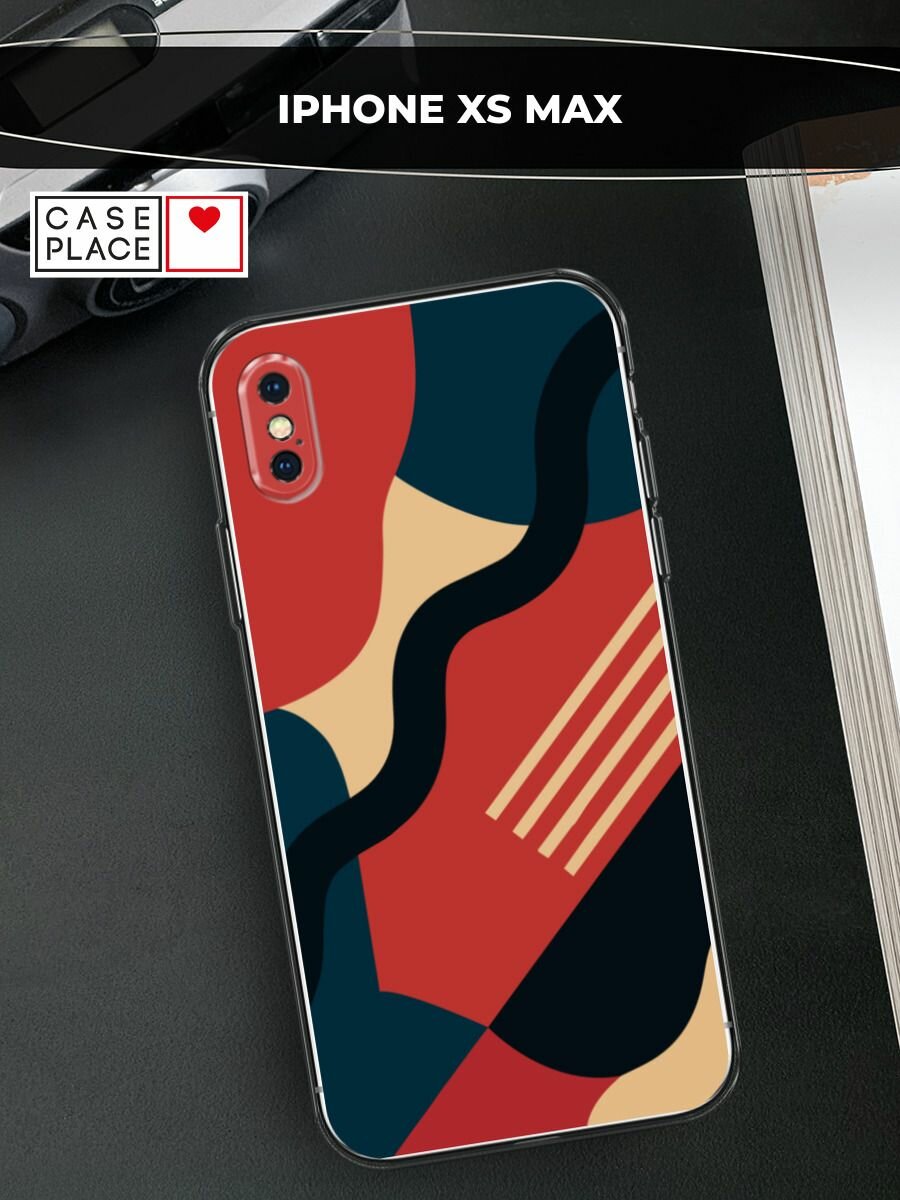 Чехол на Apple iPhone XS Max / Айфон XS Max с принтом Абстрактные линии
