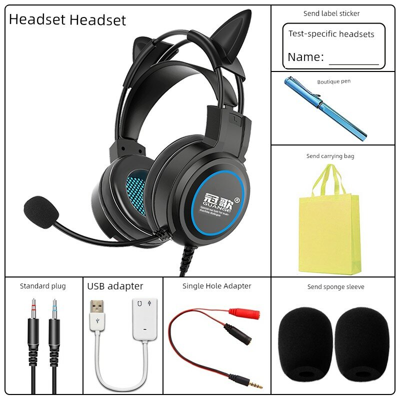 Наушники для прослушивания на английском языке с двойным разъемом 3,5 мм для записи, подготовки к экзаменам в средней