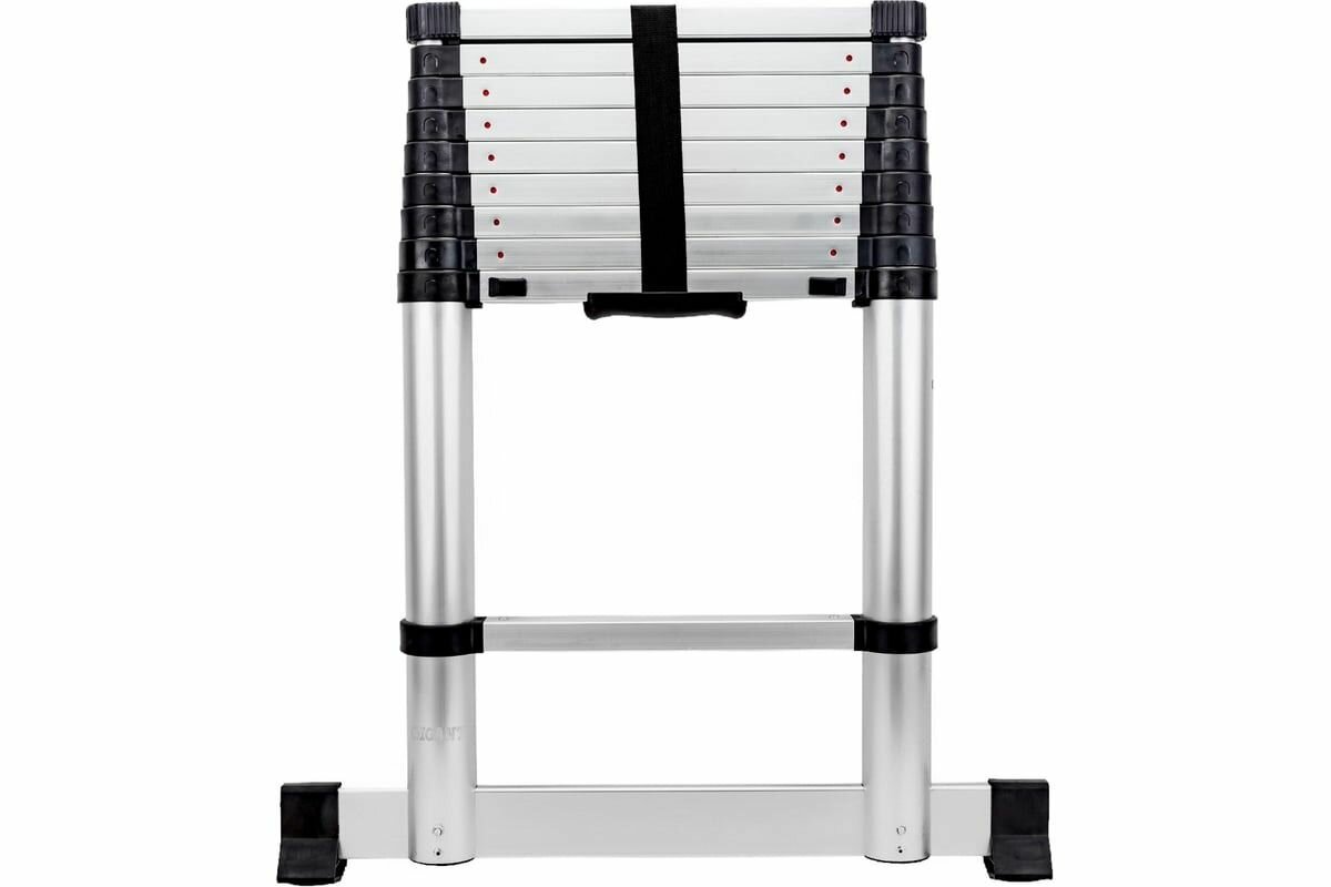 Лестница телескопическая алюминиевая Gigant 2,9м LT-01 приставная, 10 ступеней