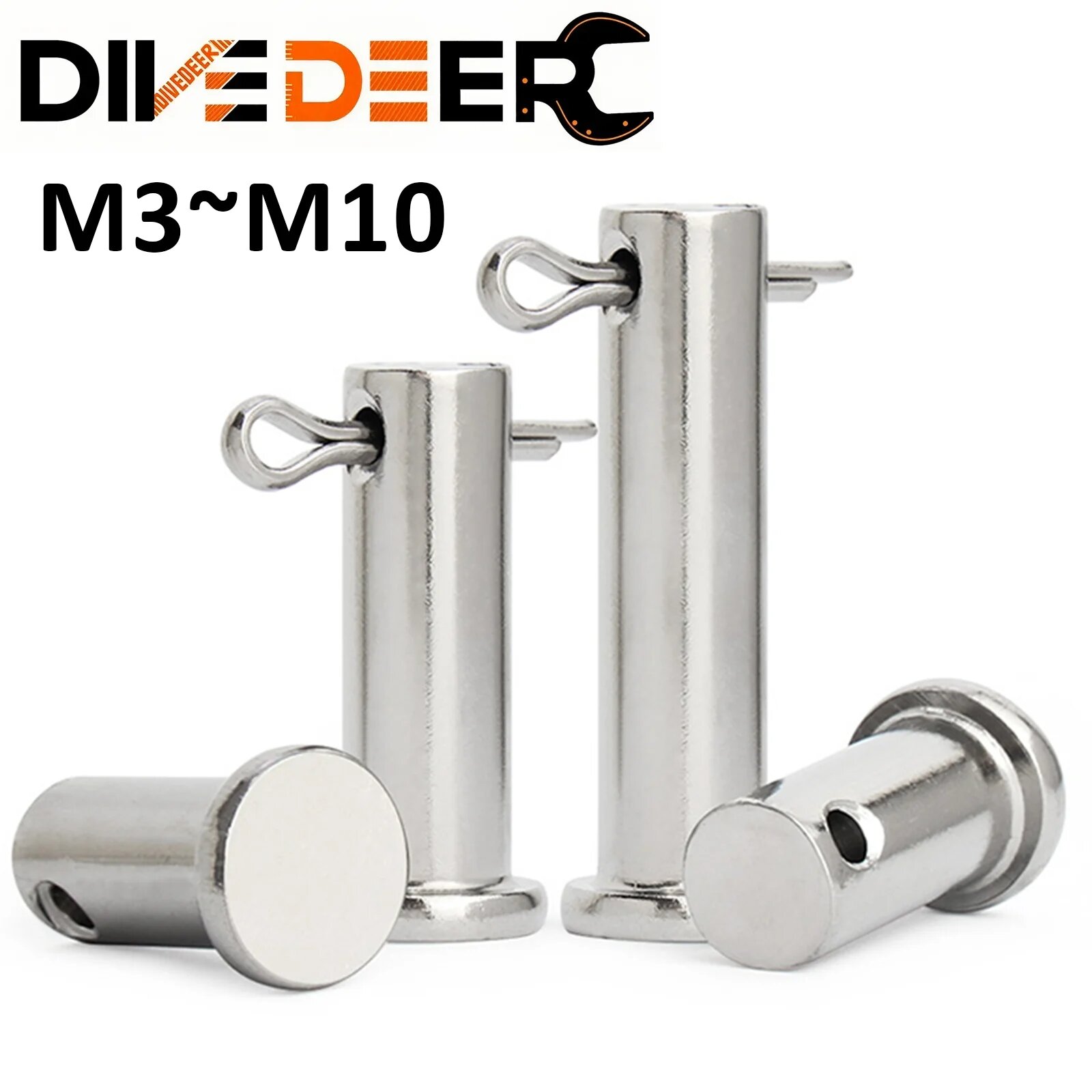 Набор штифтов DIVEDEER M3 M4 M5 M6 M8 M10 M5 (5PCS), 50MM