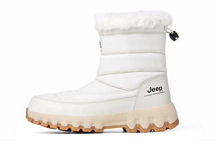 Снежные ботинки унисекс Jeep Crew белые, 44 EU, цвет: white