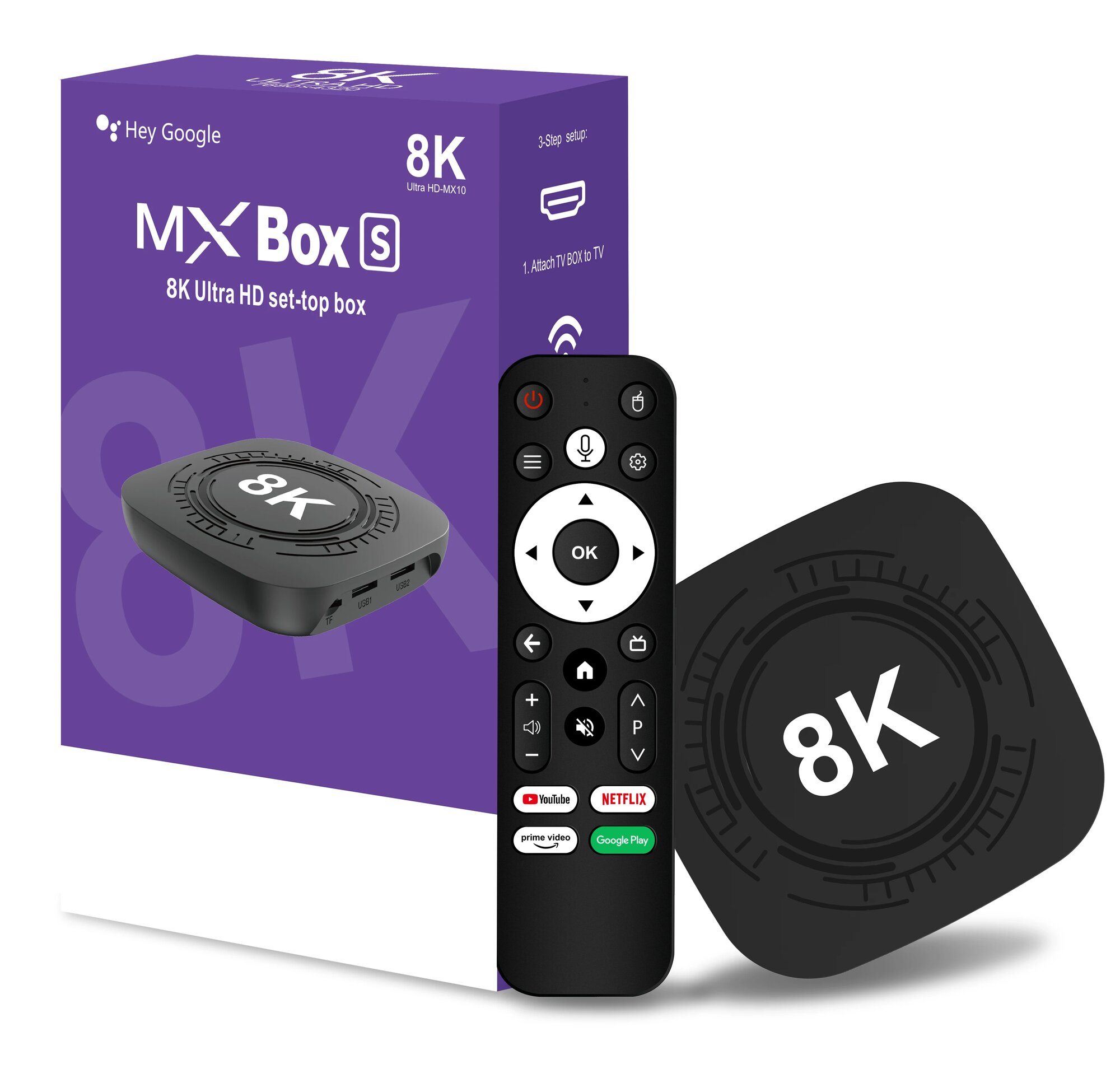 2025 Popular Android Smart TV Box MX10 8K PRO RK3528 Quad Core ARM Cortex A53 Smart Home Theater Android 13.0+ATV