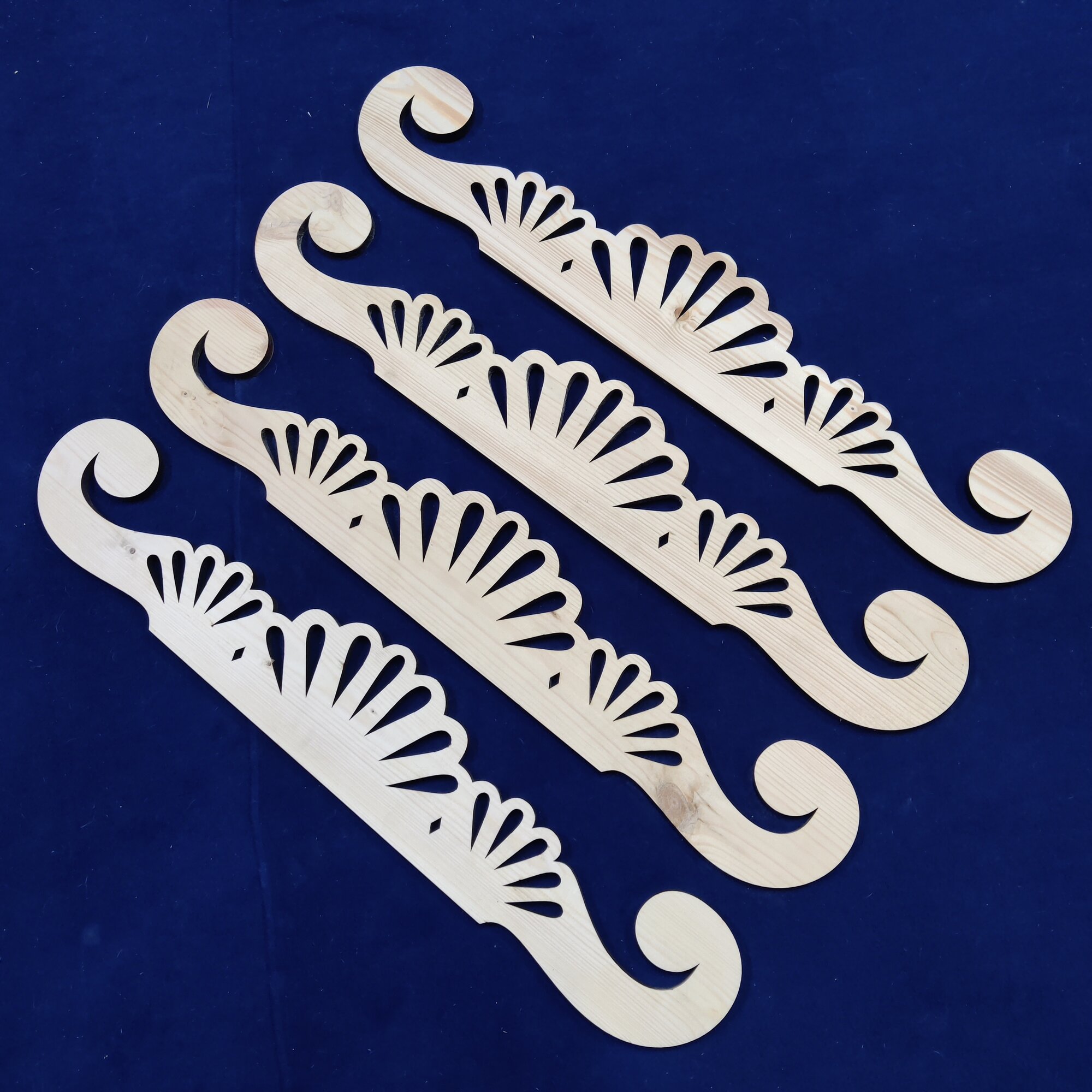 Наличники декоративные "Корона Ракушка 790" деревянные резные 4 шт.