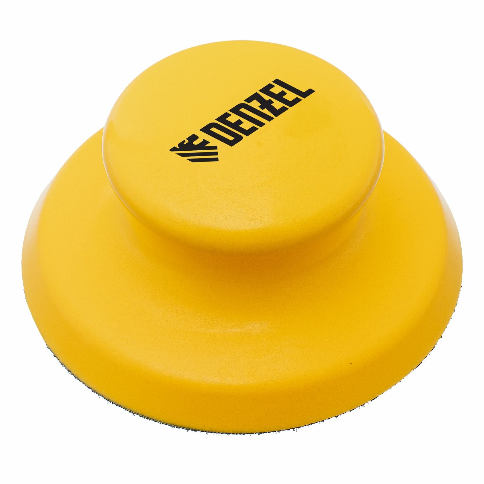 Брусок для шлифования DENZEL круглый, 125 мм, с "липучкой" (75816)