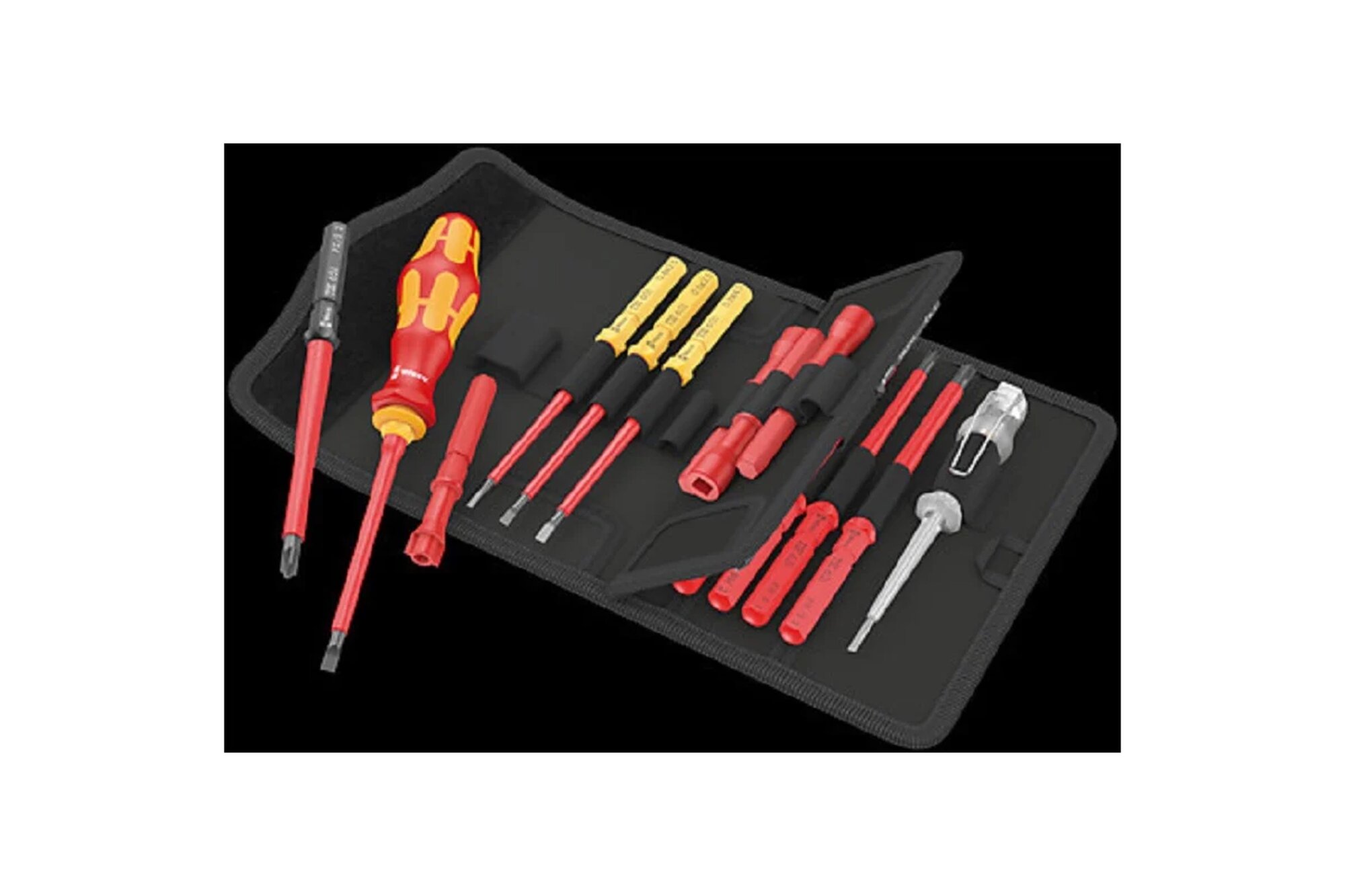 Набор насадок с отвёрткой-битодержателем + пробник, 18 пр. Kraftform Kompakt VDE 18 Universal 1 Tool Finder WERA WE-006613