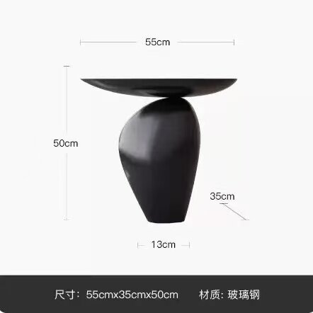 Креативный журнальный столик для гостиной, дизайн в стиле ваби-саби, украшен элементами из галькикомнаты