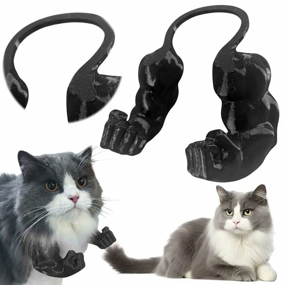 Игрушка для рук с мышцами кошки, рука с 3D-принтом на шее, Костюм для косплея домашних животных