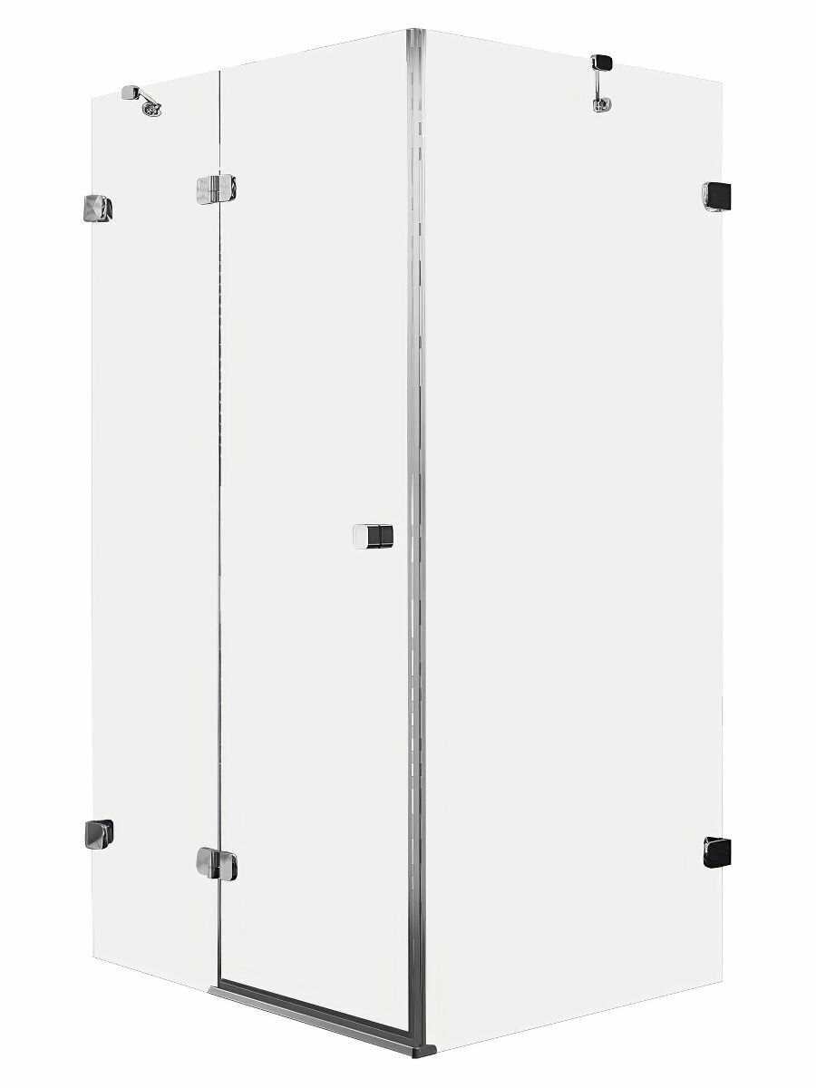 Душевой уголок RAVAK BRILLIANT BSDPS-90/90L (895х895х1950) распашная дверь, стекло, хром+Transparen