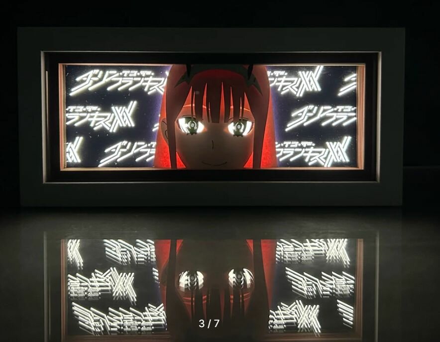 Ночник Zero Two Box купить 002 аниме RGB светильник Дарлинг для комнаты Франкс