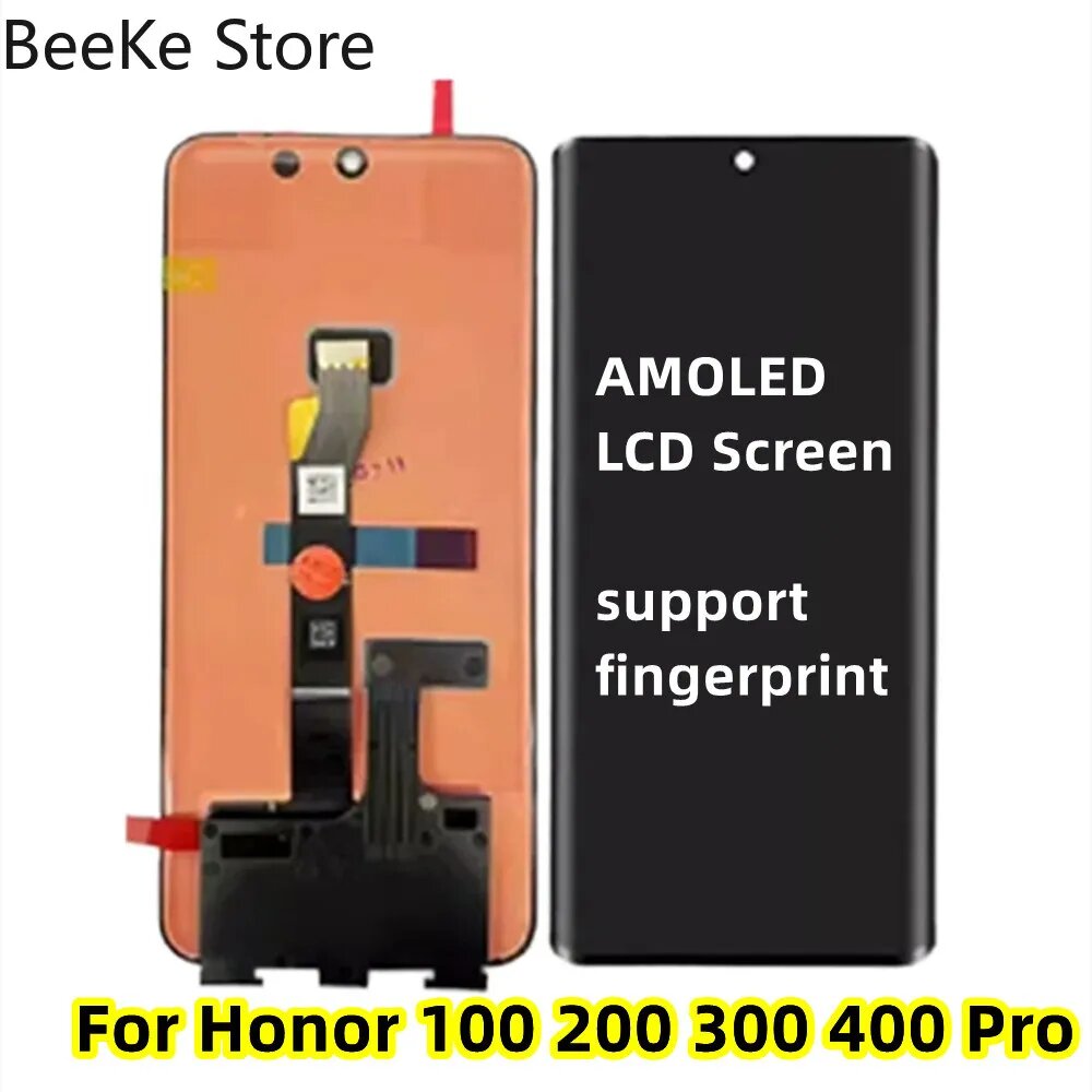 ЖК-дисплей Origina для Honor 100 200 300 400 Pro Ultra Lite AMOLED, ЖК-экран, сенсорный дигитайзер, замена панели в сборе Honor 100 Pro