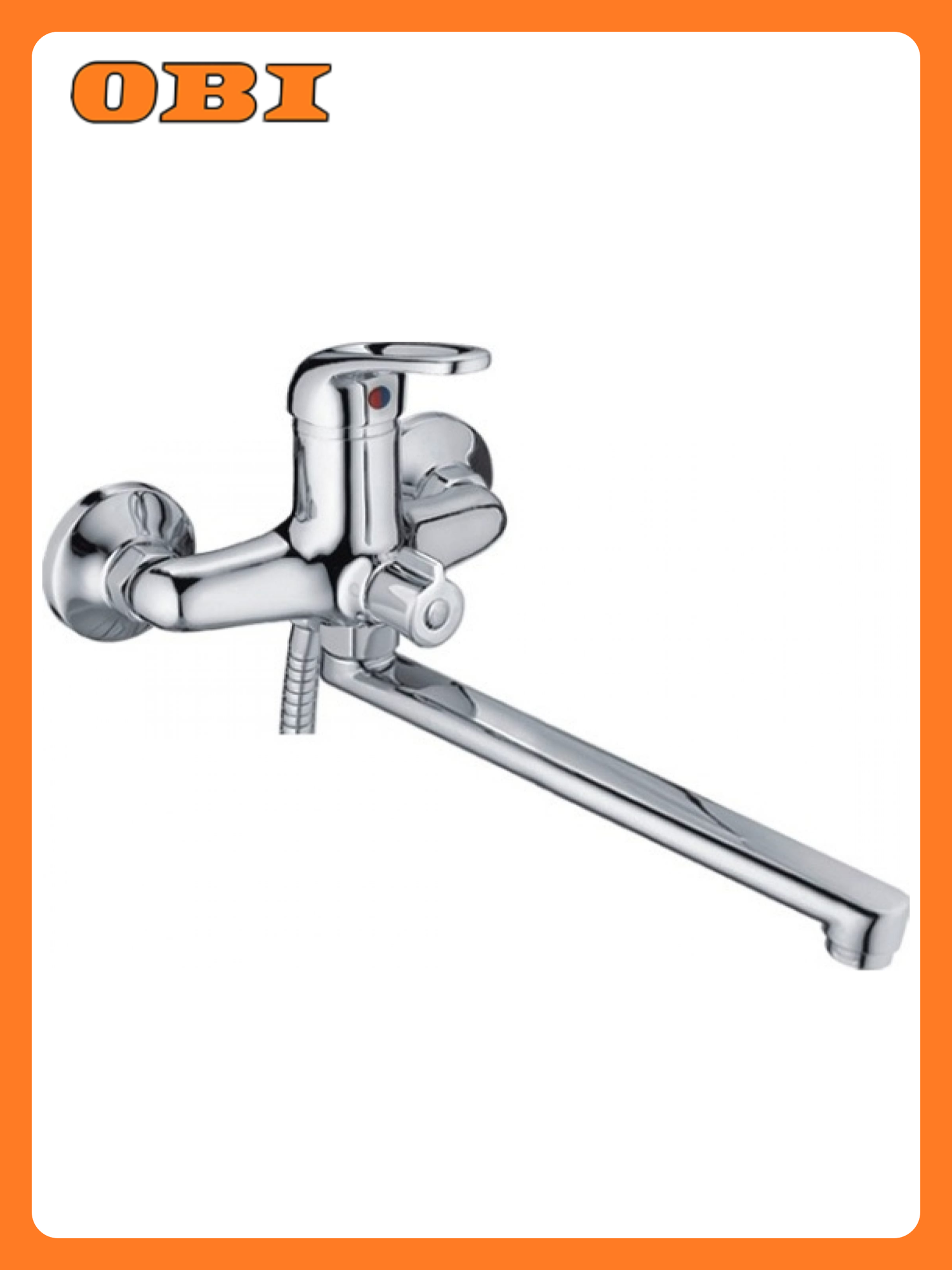 Смеситель RAVAK UF 051, универсальный, поворотный излив 40 см, латунь, хром