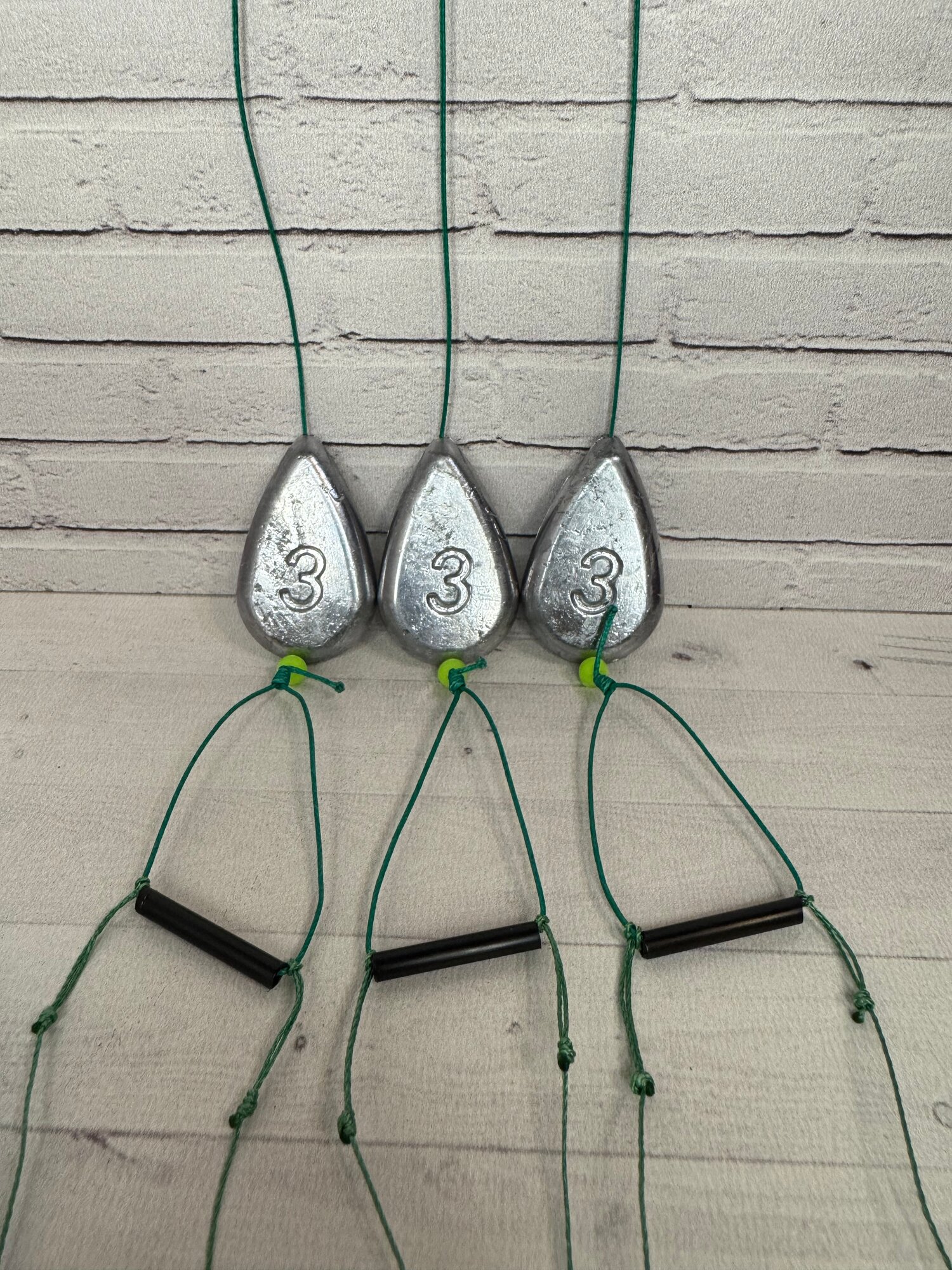 Оснащенные макушатники Ложка 3 унции 85гр на два крючка , комплект их 3-х штук макушатники и жмыховки для рыбалки