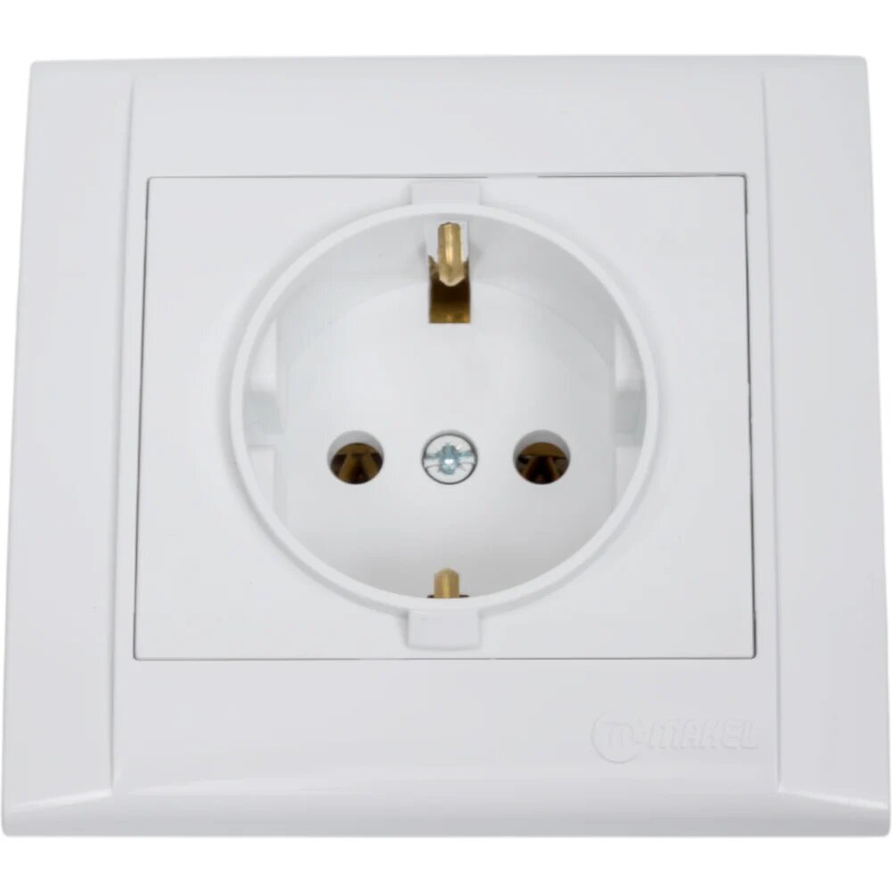 Розетка MAKEL с/з (Керамика) СП Defne 16А IP20