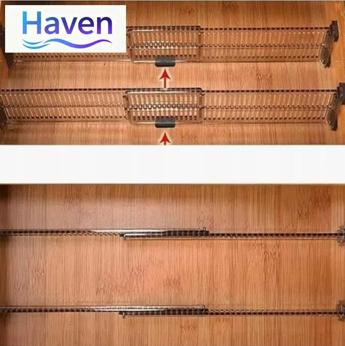 Раздвижной разделитель для ящиков