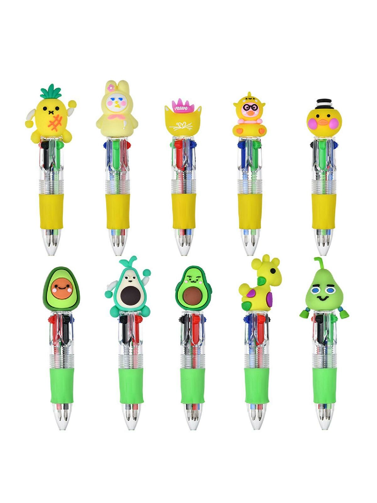 Разноцветная ручка 4 ручки "Цвет в 1" для записи заметок с цветовой кодировкой