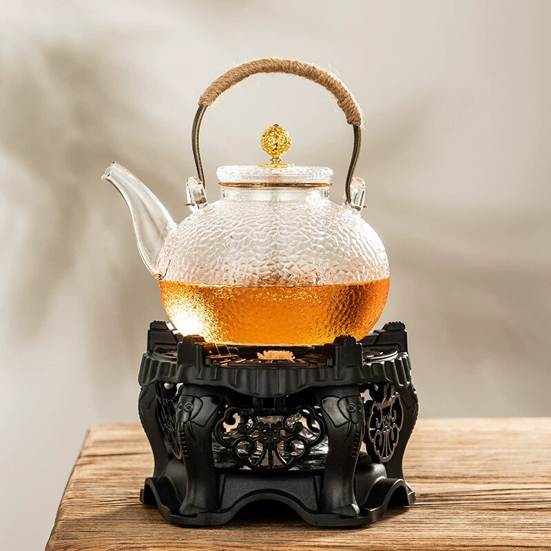 Чайный домик в гонконгском стиле, классическая спиртовая плита, чайник кунг-фу, изолированный чайник, ресторан, чайник