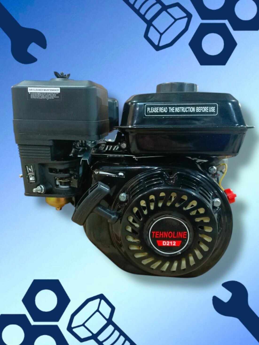 Двигатель бензиновый 170 7 л. с. вал 20 мм шпонка