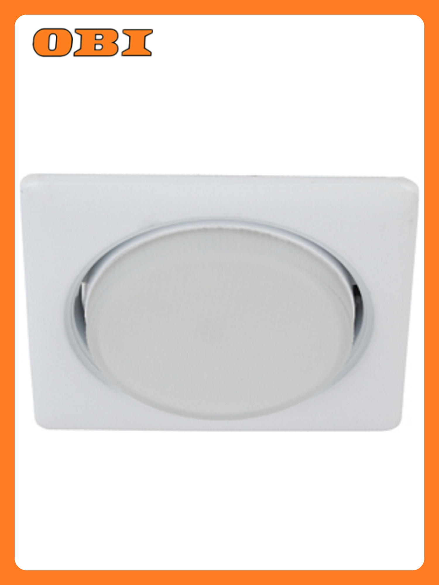 Встраиваемый светильник ЭРА KL71 белый, цоколь GX53, настенно-потолочный