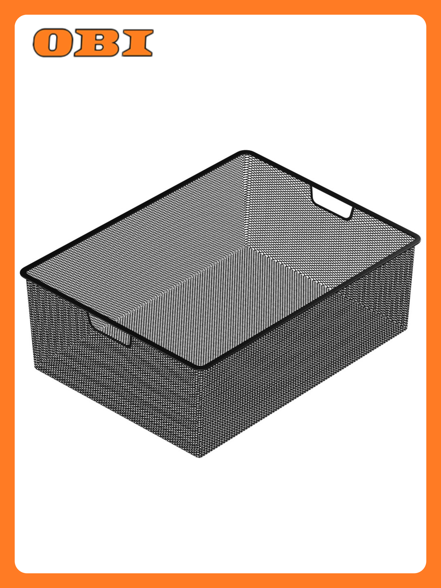 Корзина универсальная Larvij L9560BL(N) черная 185x555x410 мм