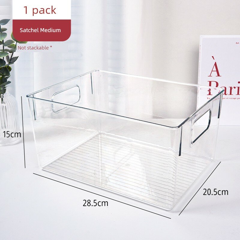 Настольный органайзер, длинный прозрачный акриловый контейнер для хранения закусок и косметики, узкий и длинный