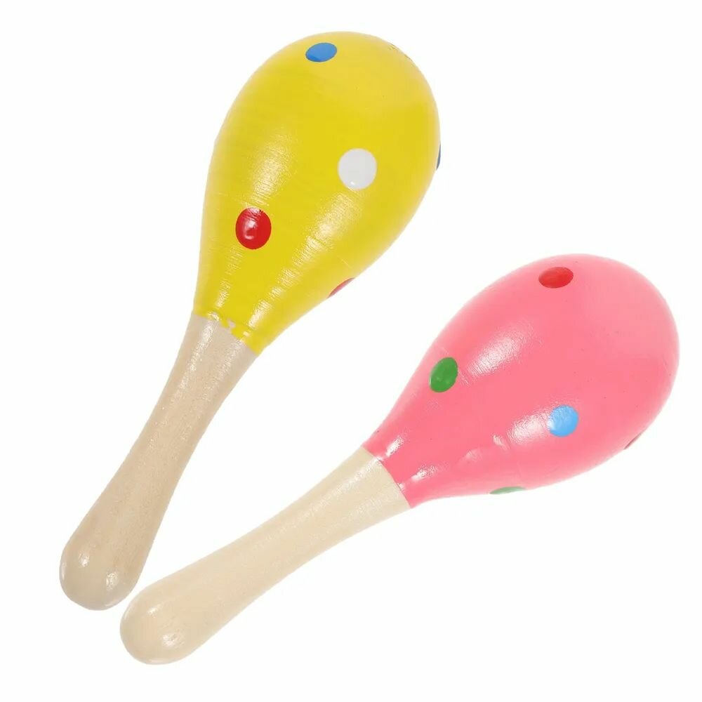 Деревянные Маракасы Из Бамбука Для Детей 2 Штуки