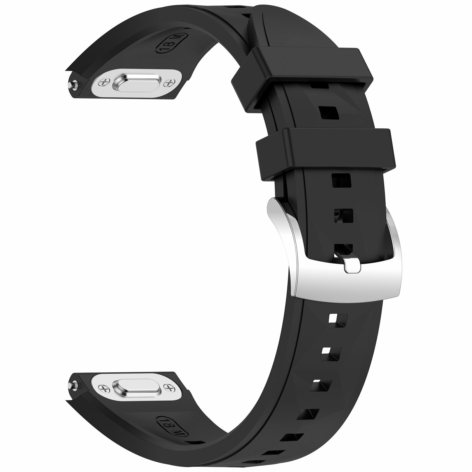 Силиконовый ремешок для Huawei Watch GT 6, 18 мм, черный