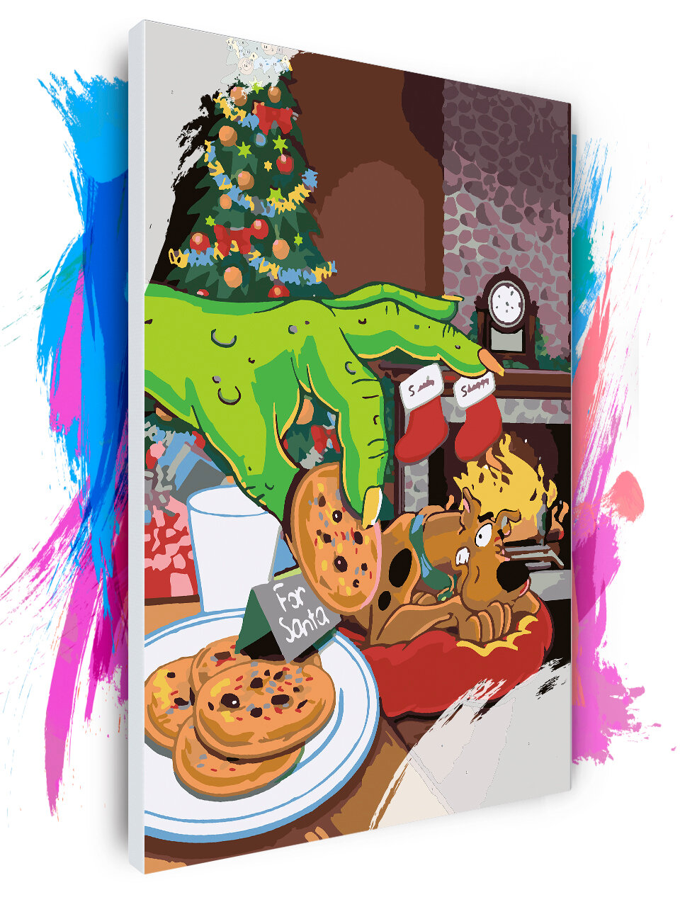 Картина по номерам на холсте Scooby BOOO, 60 х 90 см