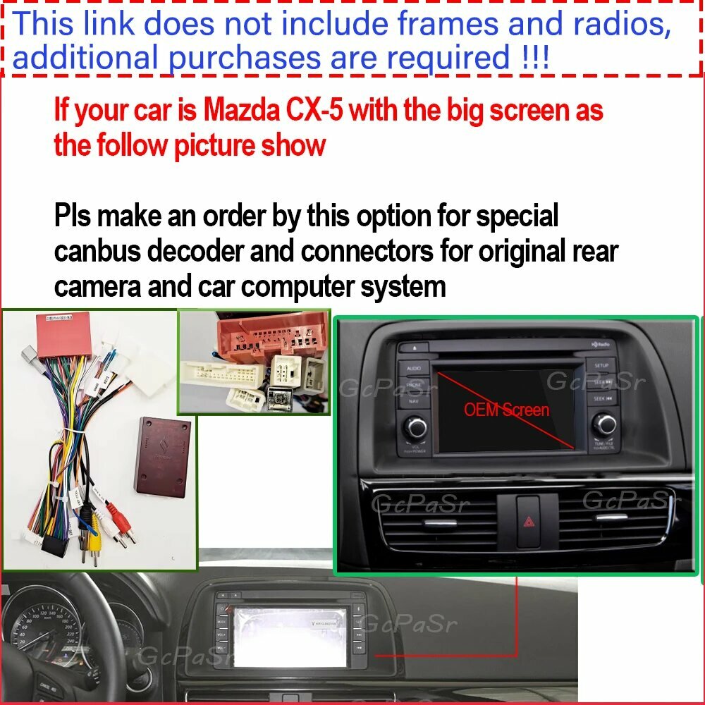 Android 16 Carplay для Mazda CX 5 CX5 CX-5 2012-2016 Видеоплеер Автомобильный радиоприемник Мультимедийная GPS-навигация Carplay Головное устройство No 2din